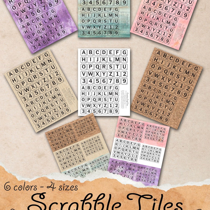 Printable Scrabble Letters - Etsy