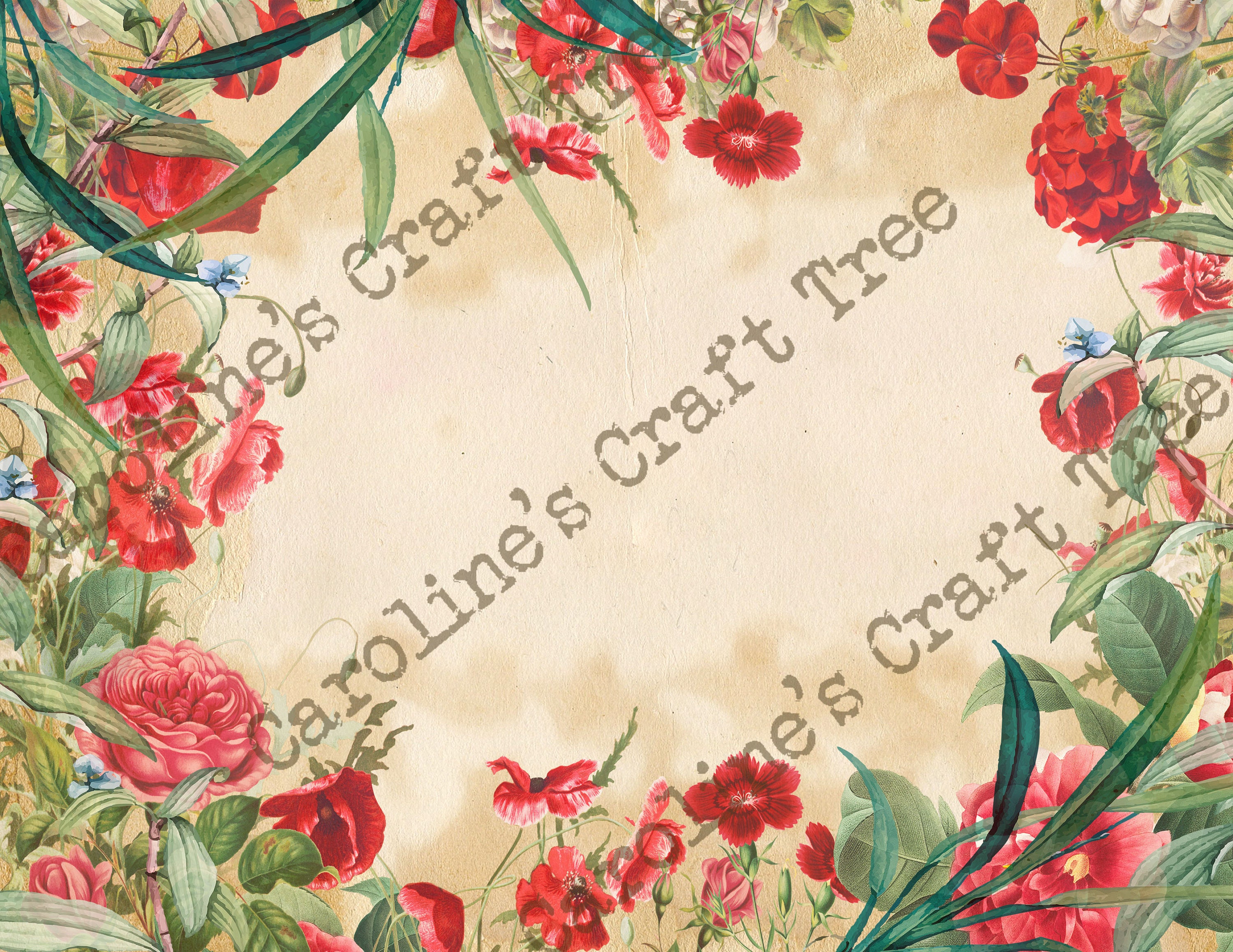 Flower Borders Digital Journaling Kit Set Instant Download - Etsy