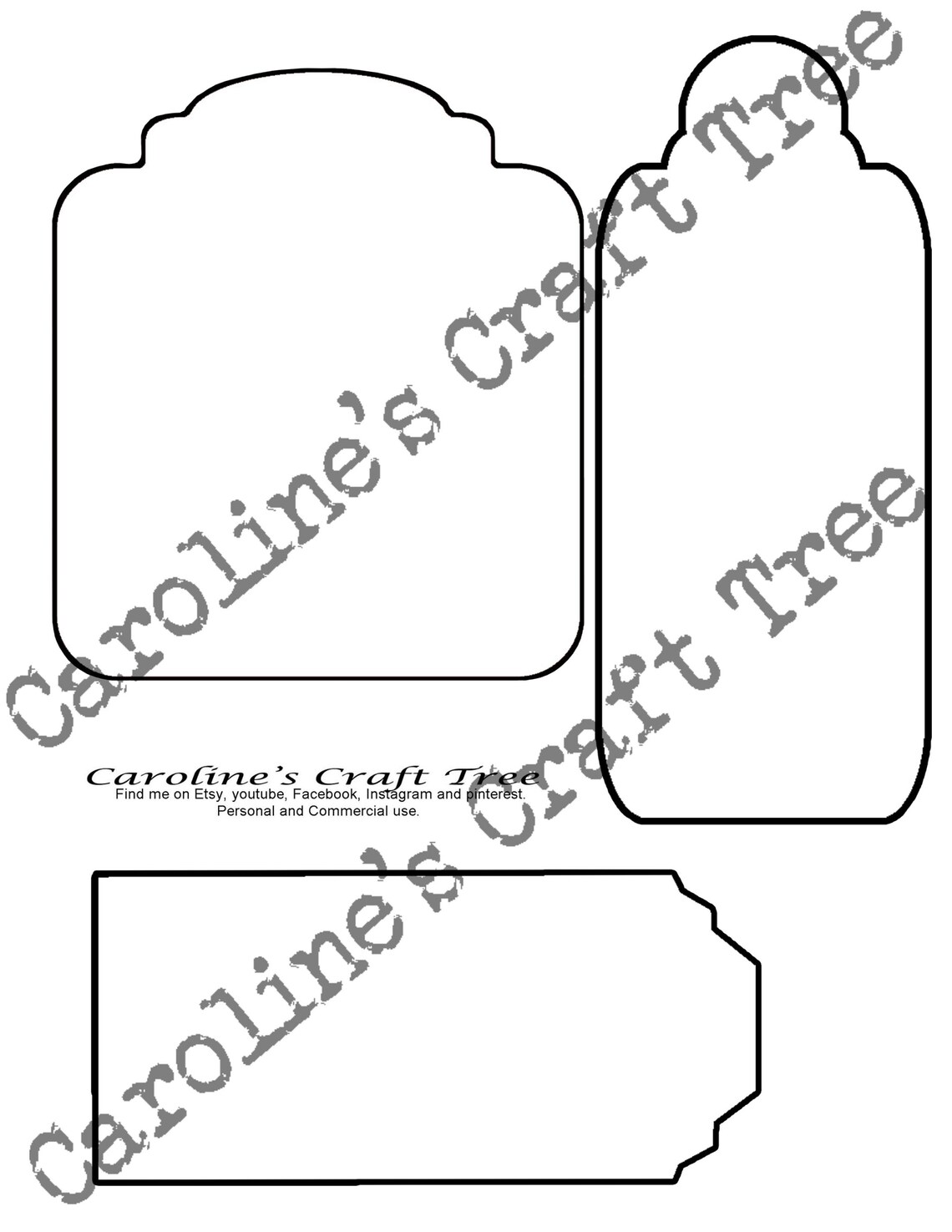 Junk Journal Tag Template Digital Kit Download, Journaling ...