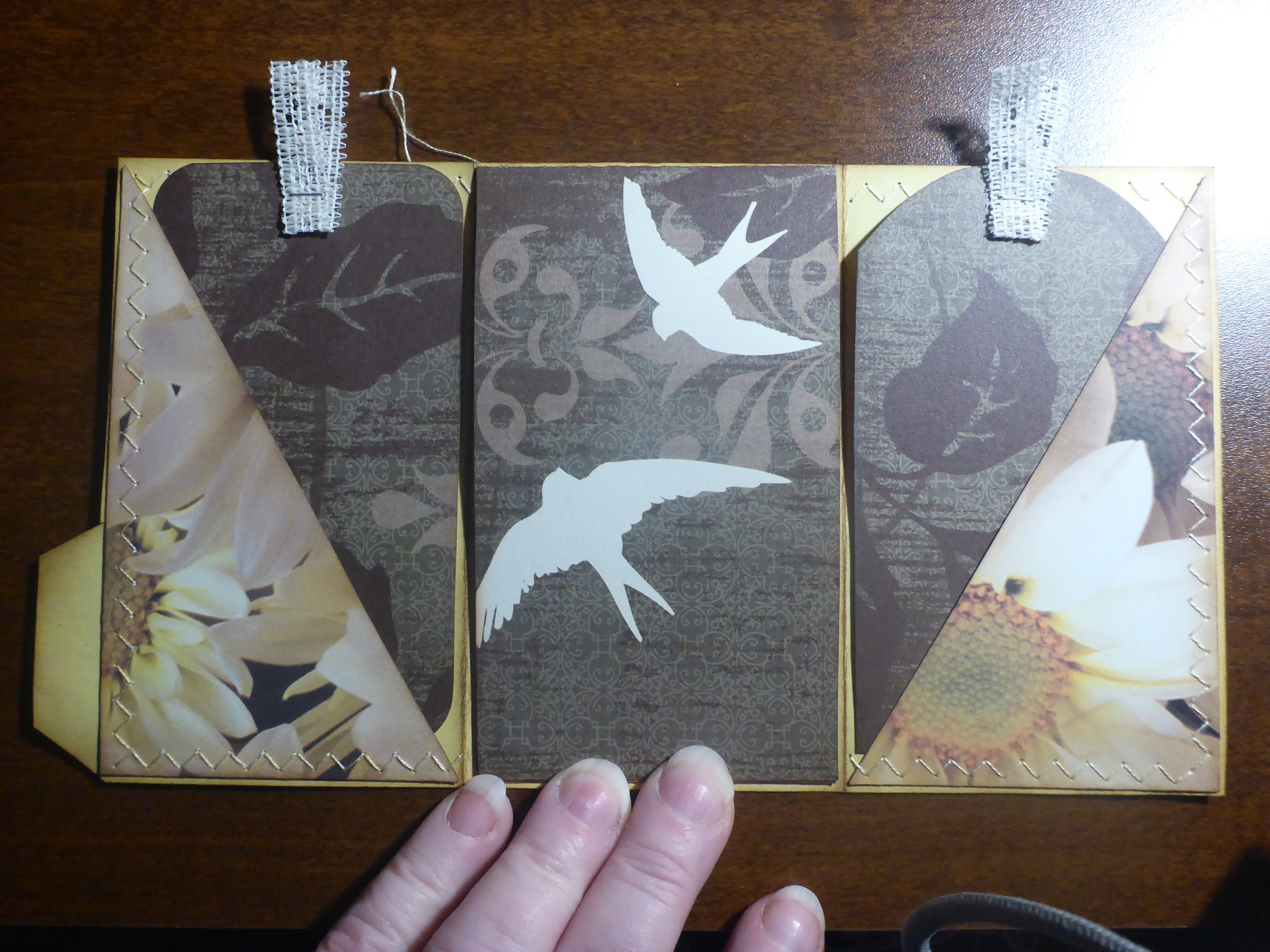 Folded Trifold File Folder Template Kit, Journaling Set, Instant ...