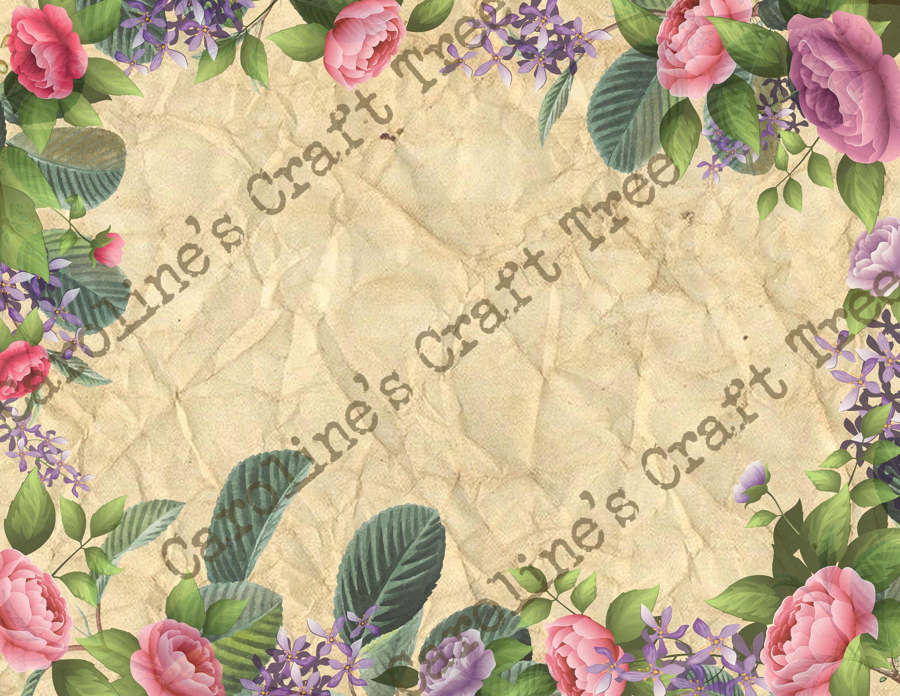 Flower Borders Digital Journaling Kit Set Instant Download - Etsy