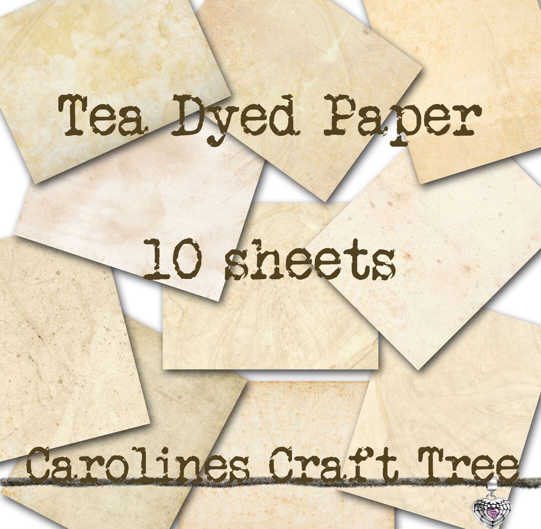 Tea Dyed Paper Junk Journal Digital Kit, Paper Crafts, Scrapbooking ...