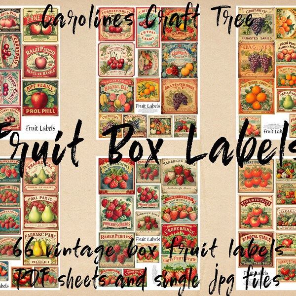 Fruit Box Labels - Etsy