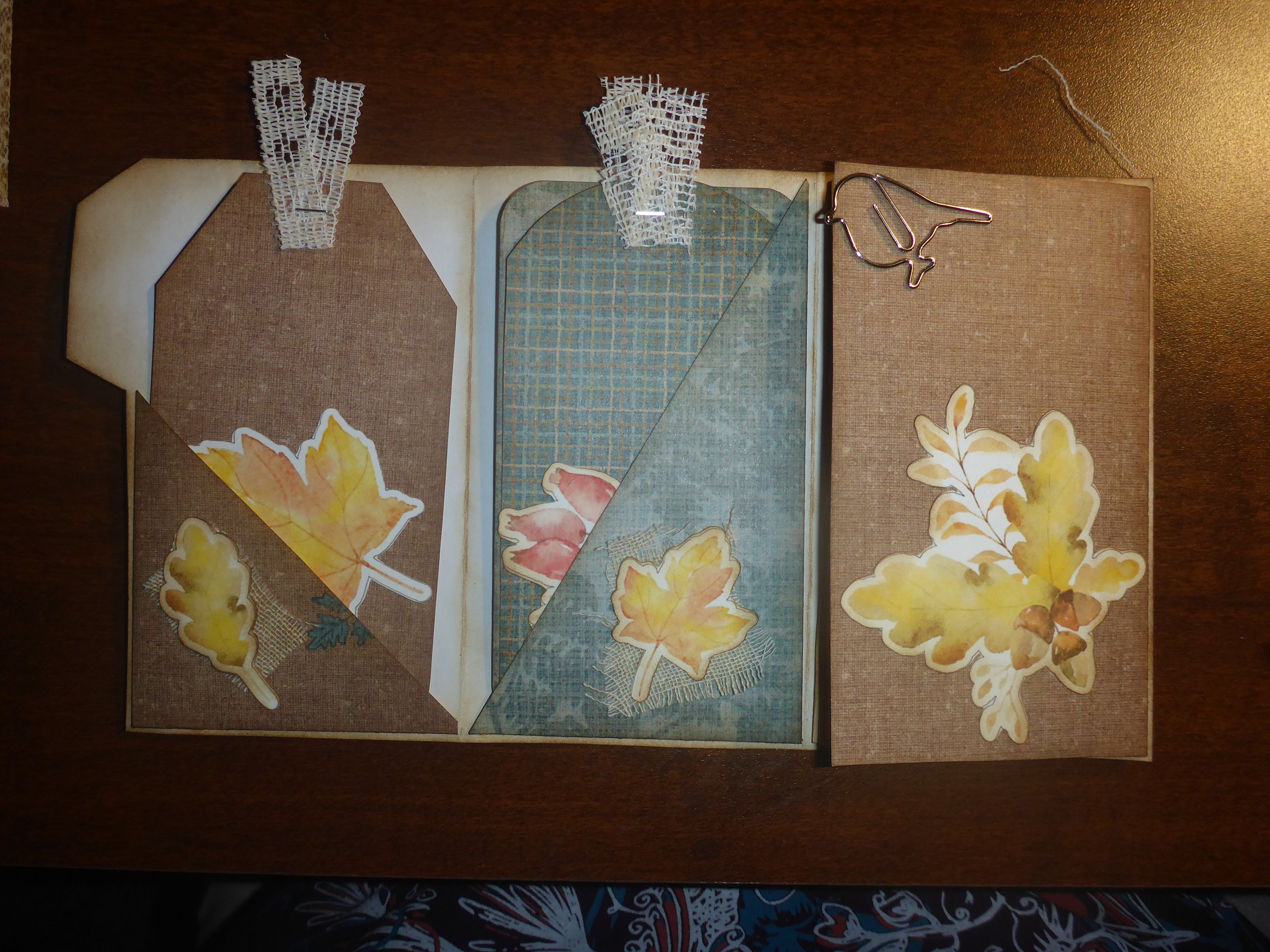 Folded Trifold File Folder Template Kit, Journaling Set, Instant ...