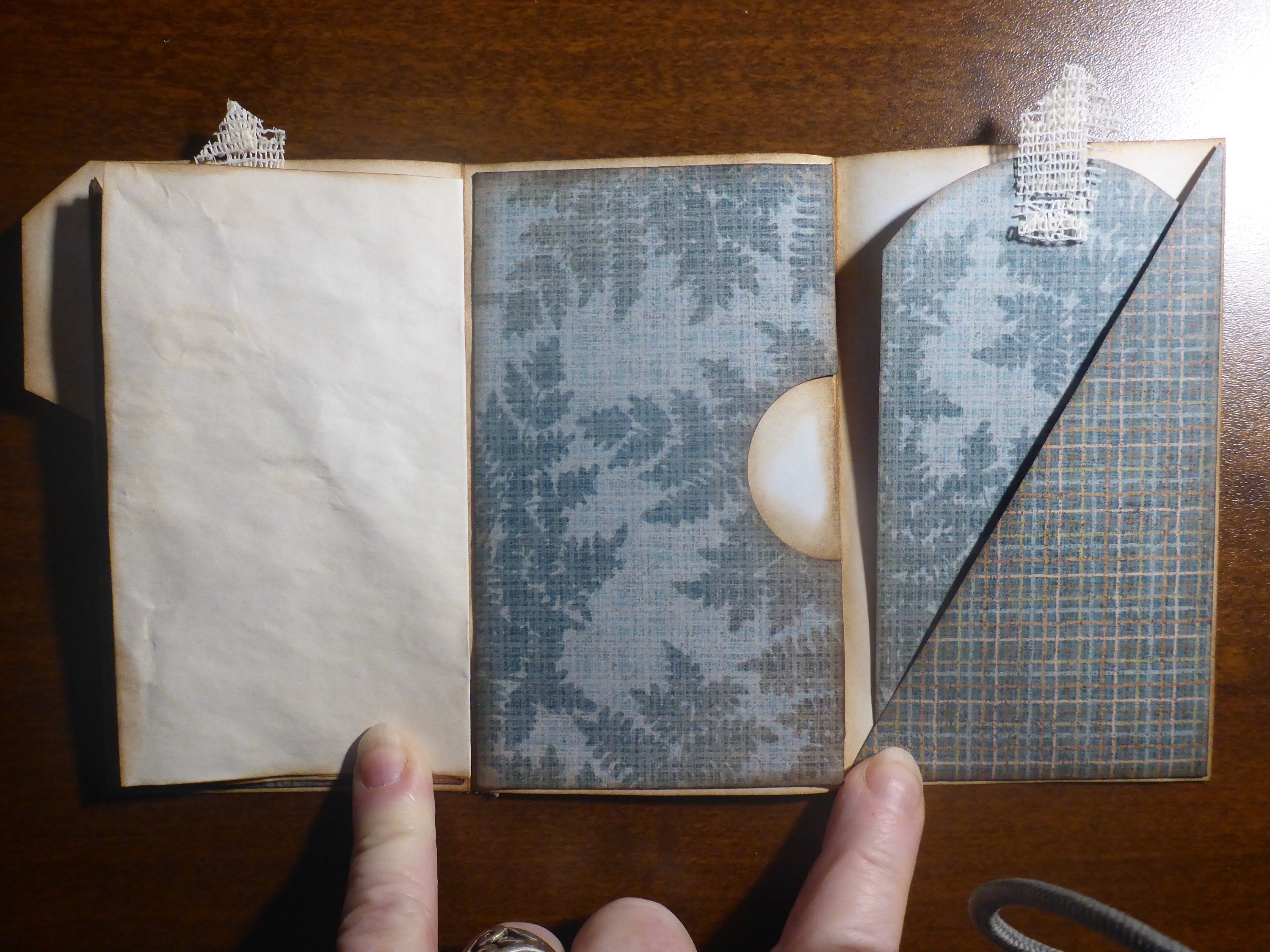 Folded Trifold File Folder Template Kit, Journaling Set, Instant ...