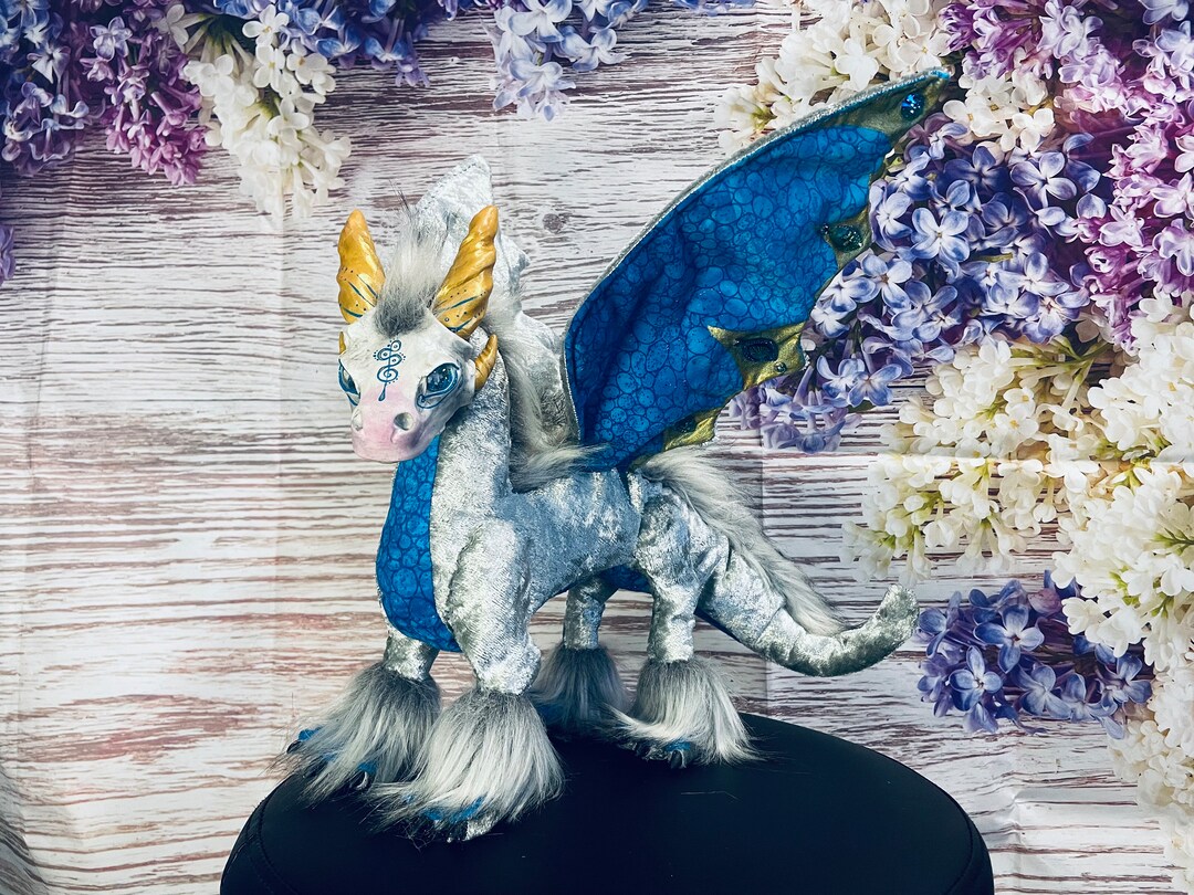 Zemira Guardian of Faith Posable Dragon Doll Handmade - Etsy