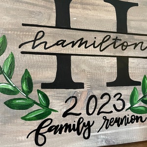 Custom Family Name Wood Sign - Etsy
