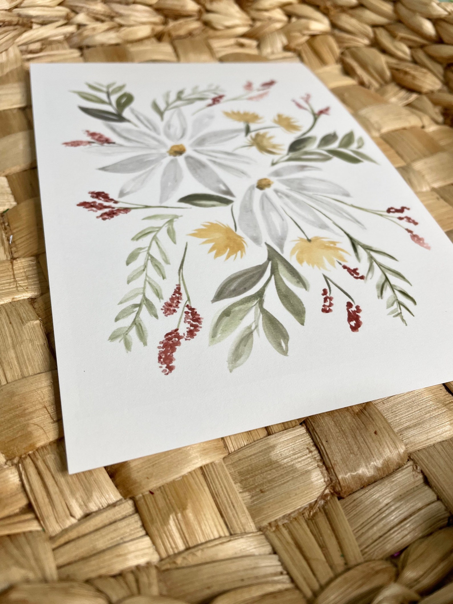 The Double Daisies Print - Etsy