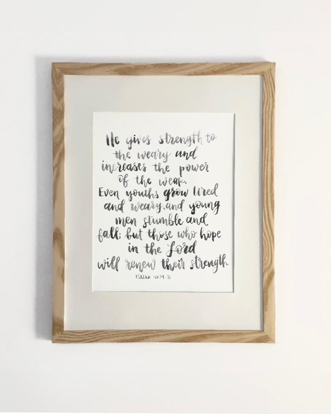 Isaiah 40 Watercolor Lettering, Bible Verse Lettering - Etsy