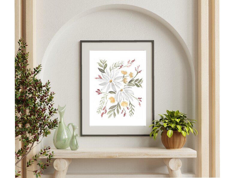 The Double Daisies Print - Etsy
