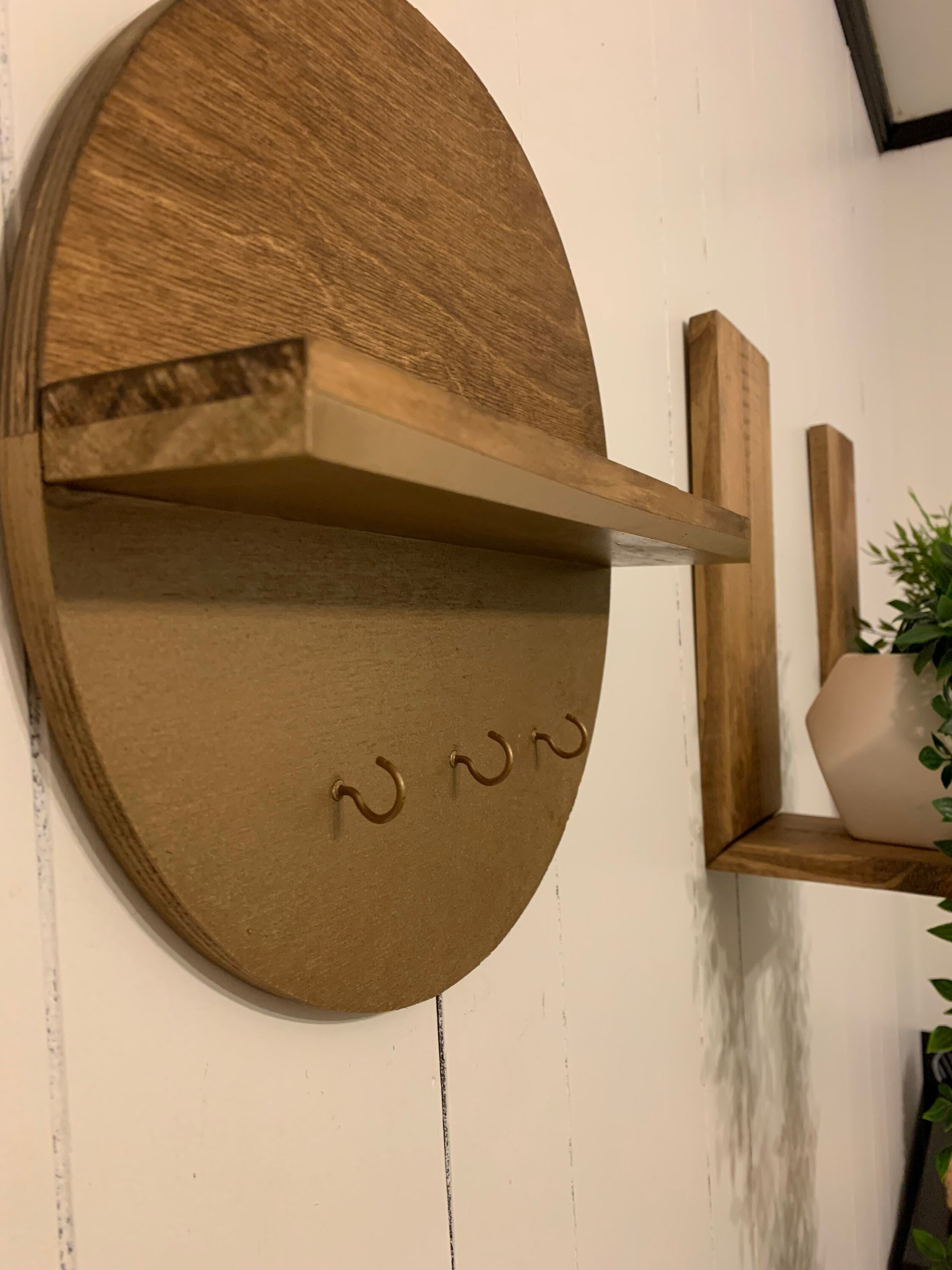 Key Hooks & Shelf Key Holder Key Organizer Entryway Shelf - Etsy UK