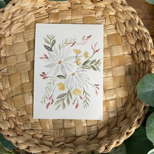 The Double Daisies Print - Etsy