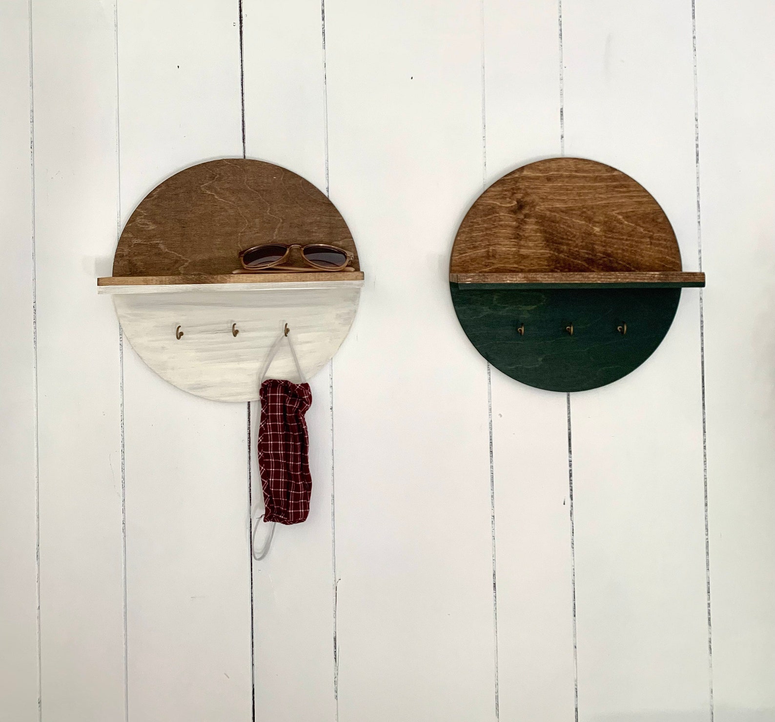 Key Hooks & Shelf Key Holder Key Organizer Entryway Shelf | Etsy UK