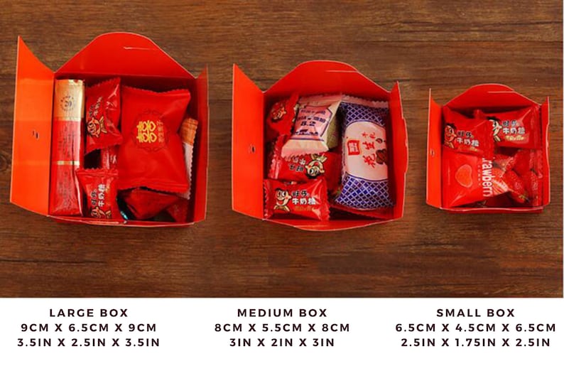 Red & Gold Double Happiness Favor Boxes: Chinese Wedding Candy Boxes - Etsy