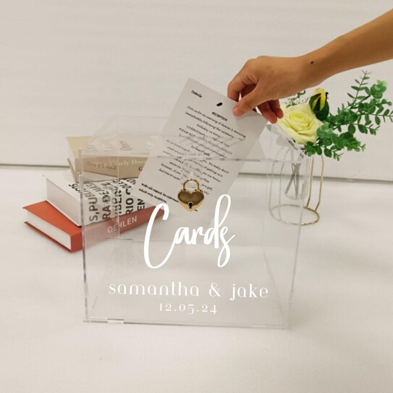 Reception Card Box - Etsy