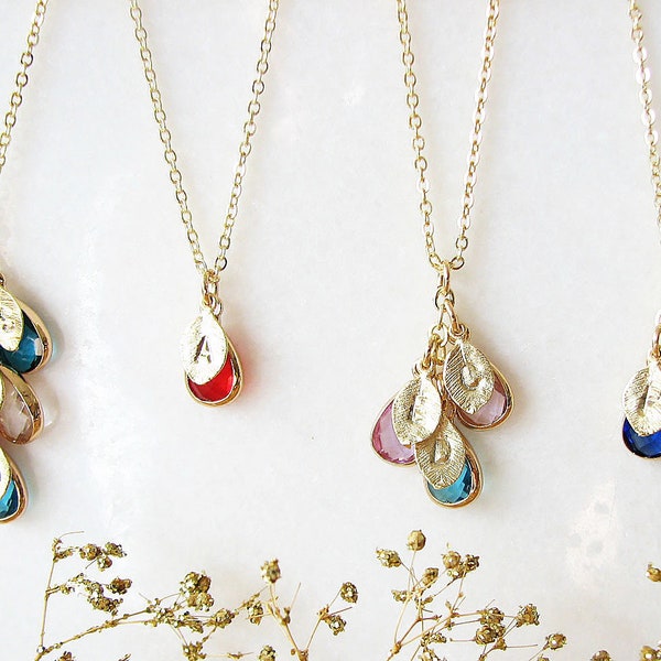 Birthstone Necklace for Mom - Etsy
