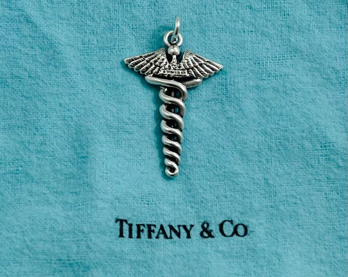 Tiffany & Co. Sterling Silver Caduceus Medical Doctor Nurse Key Chain ...