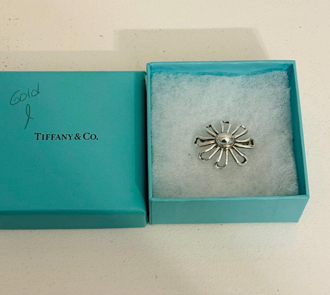 Original Tiffany & Co. Sterling Silver Paloma Picasso Daisy Brooch With ...