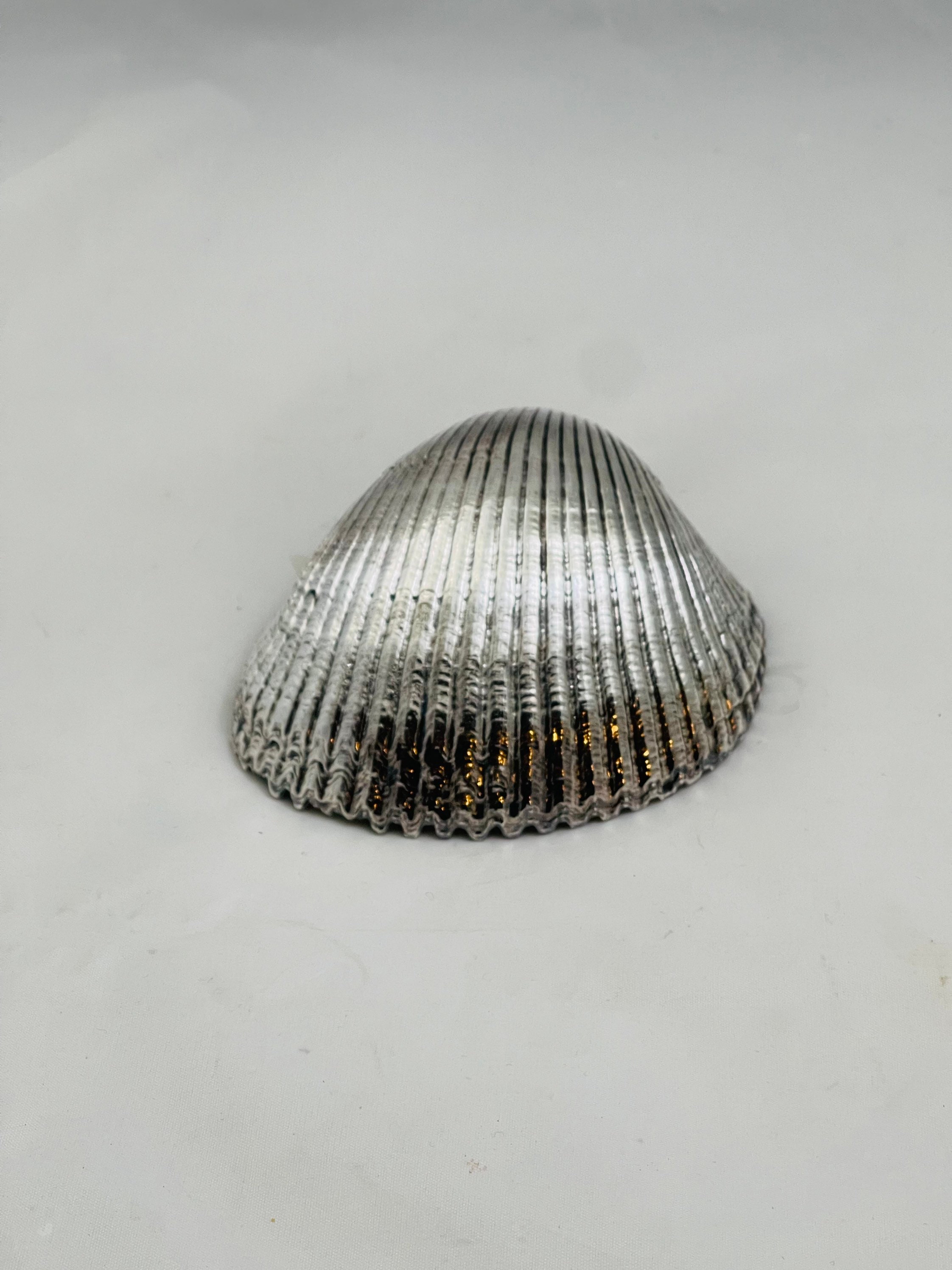 Vintage Ruzzetti & Gow Made in Italy Partially Silvered Clamshell Dish ...