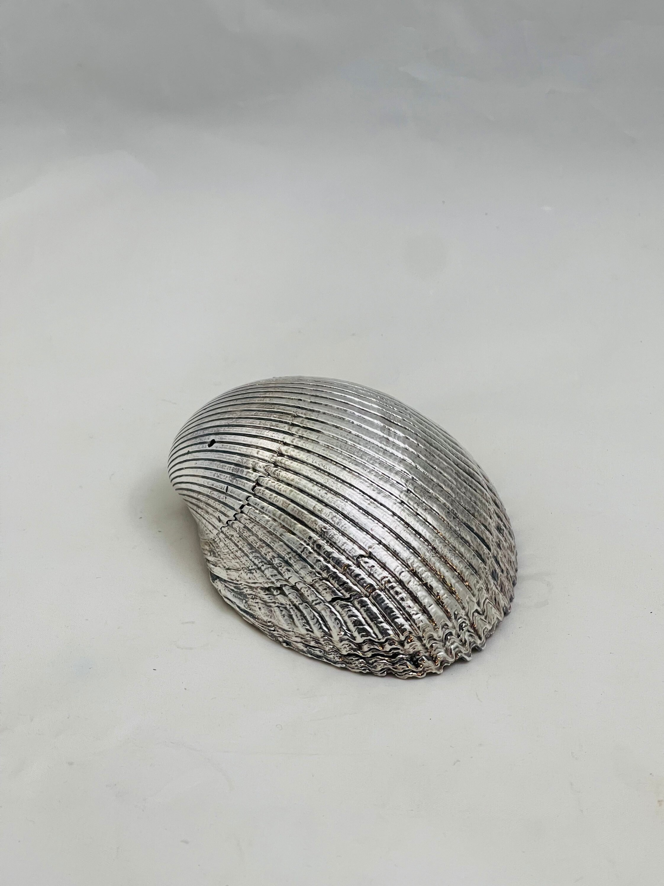 Vintage Ruzzetti & Gow Made in Italy Partially Silvered Clamshell Dish ...