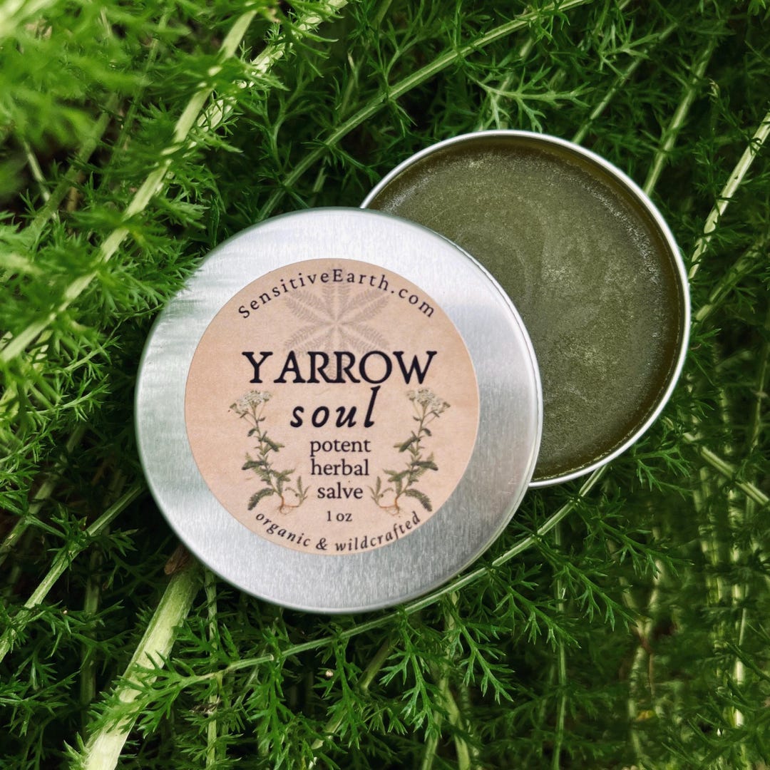 Potent Yarrow Salve - Face & Body - Organic Soul Salve - Etsy