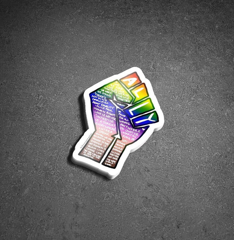 LGBTQ Sticker Equality Sticker BLM Sticker Ally Sticker | Etsy
