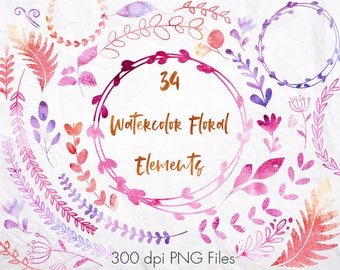 Watercolor doodle | Etsy