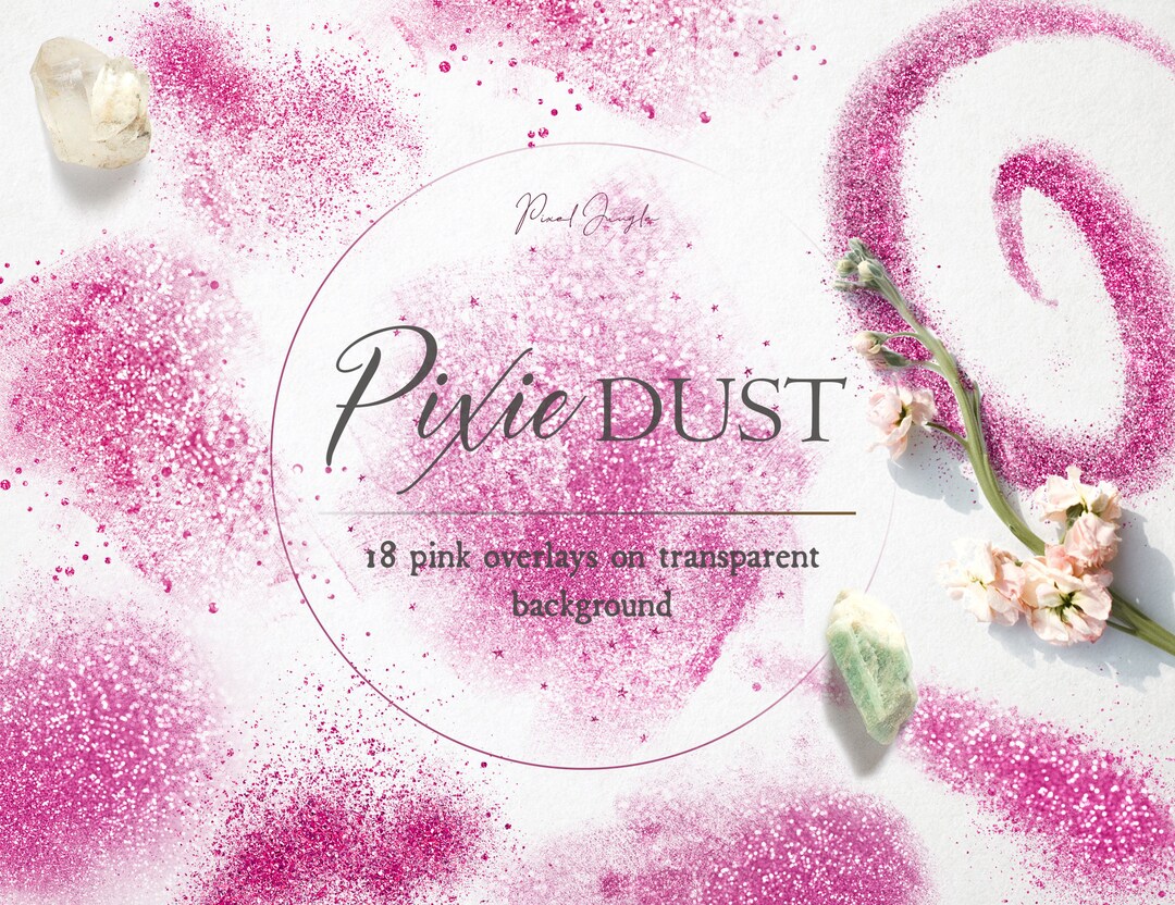 Buy 3 Pay for 2, Pink Stardust Clipart, Pink Magic Dust Clip Art, Pink ...