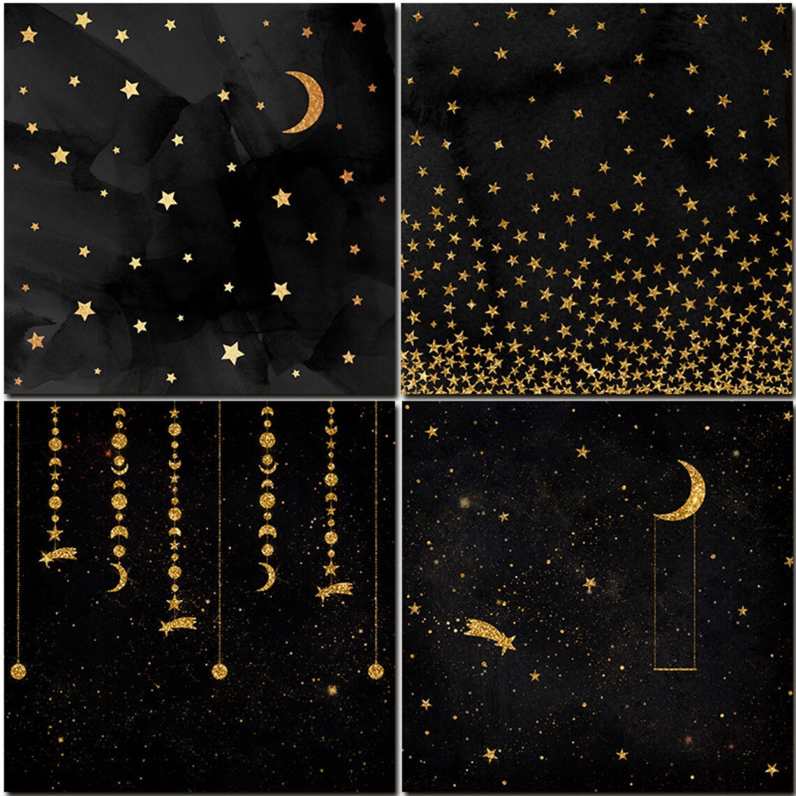 Night Sky Digital Paper Clipart Stardust Paper Night Sky - Etsy Canada