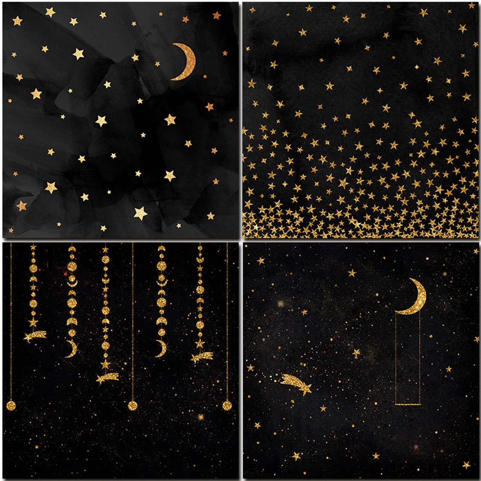 Night Sky Digital Paper Clipart Stardust Paper Night Sky - Etsy Canada