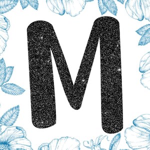 Black Glitter Alphabet, Black Alphabet, Letters Clipart, Numbers Clip ...