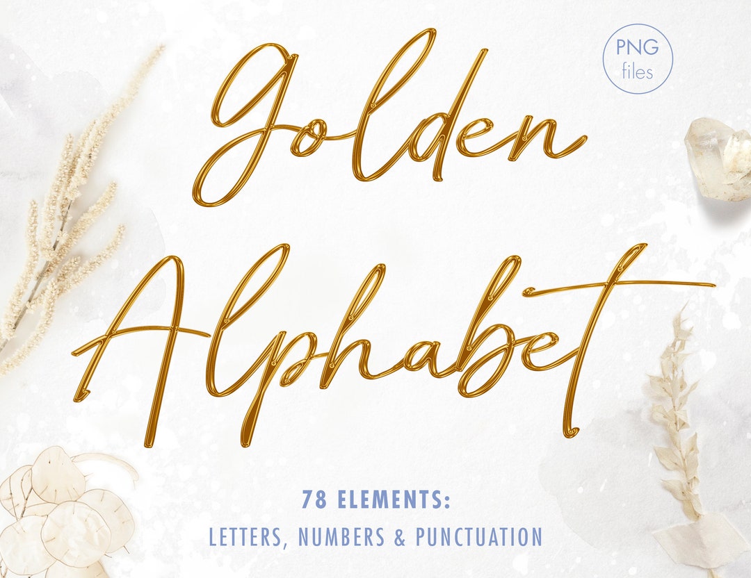 Gold Letters Clipart, Gold Alphabet, Font Clip Art, Gold Foil Alphabet ...