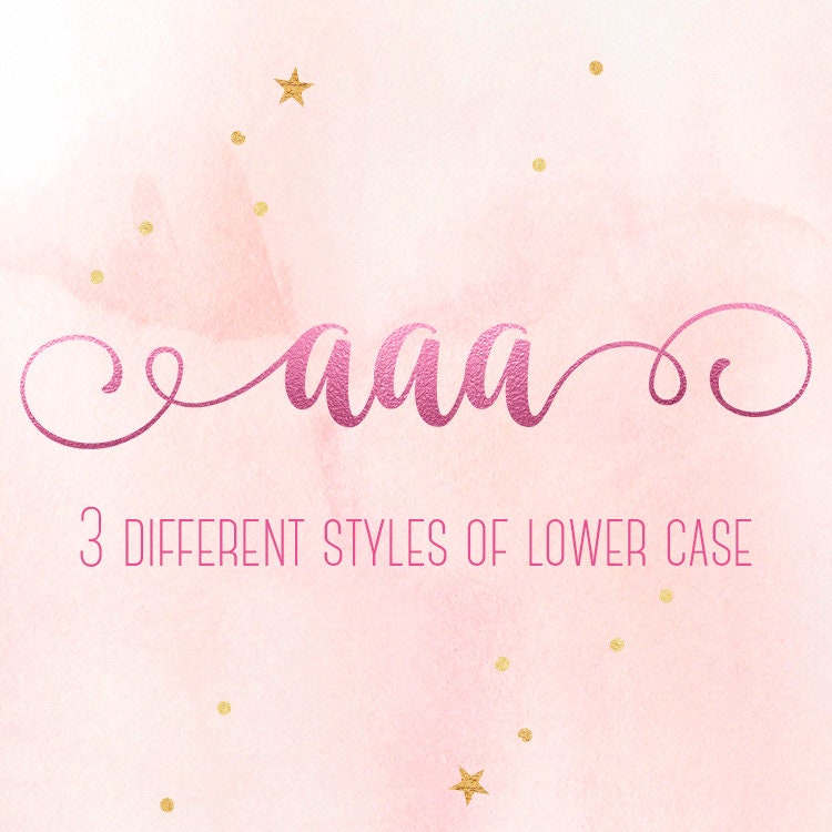 Pink Metallic Alphabet Clipart Pink Font Clipart Pink Foil - Etsy