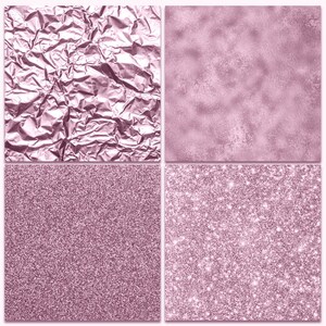 Pink Metallic Paper Pack, Pink Glitter Paper, Pink Patterns, Pink ...