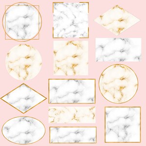 Buy 3 Pay for 2, Marble and Gold Design Elements, Gold Marble Clipart ...
