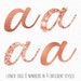 Rose Gold Alphabet Clipart, Rose Gold Font, Lower Case Letters, Foil ...