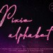 Pixie Neon Alphabet Clipart, Pink Glowing Letters Png, Neon Letters ...