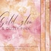 Pink Watercolor Digital Papers With Gold Foil, Watercolor Paper Clipart ...