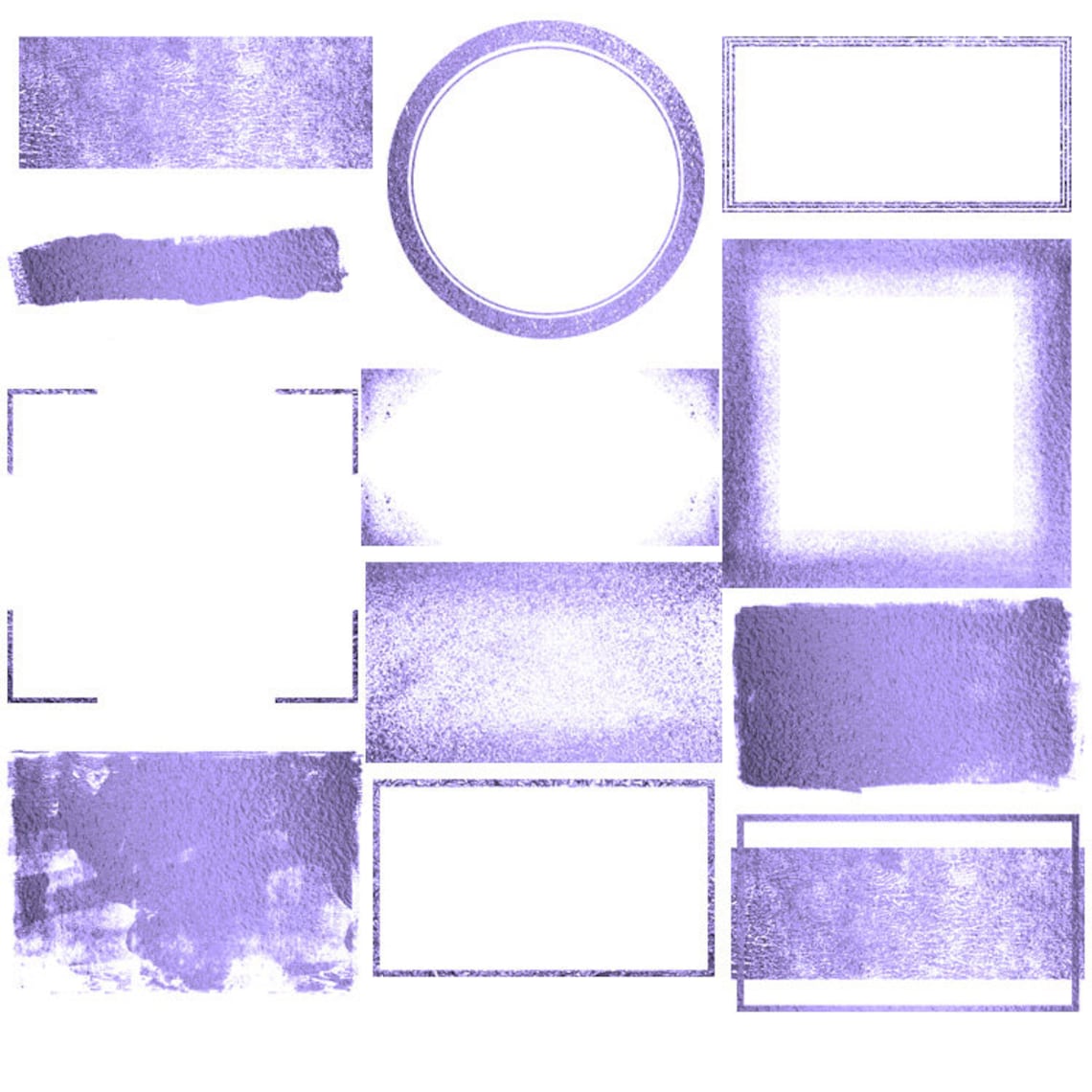 2018 Ultra Violet Design Elements Clipart, Violet Foil Design Elements ...