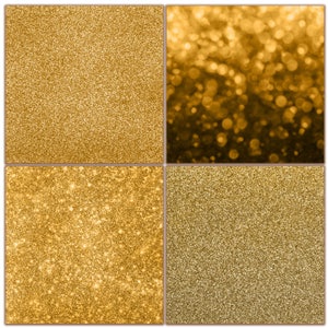 Buy 3 Pay for 2, Gold Glitter Digital Paper, Gold Bokeh Paper Pack ...