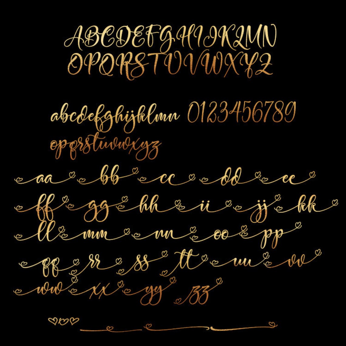 Gold Font, Love Letters, Gold Alphabet Clipart, Gold Foil Alphabet ...
