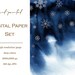 Deep Blue Digital Paper Clipart, Watercolor Digital Papers, Silver ...