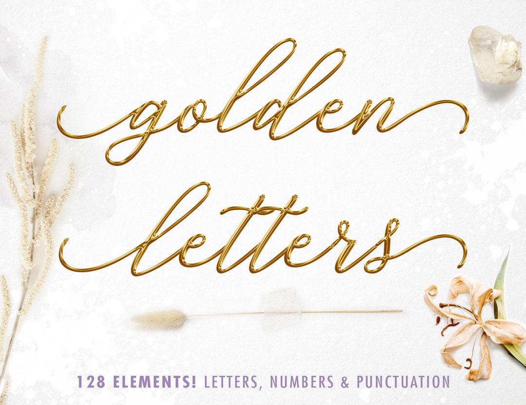 Liquid Gold Letters Clipart, Gold Alphabet, Liquid Font Clip Art, Gold ...