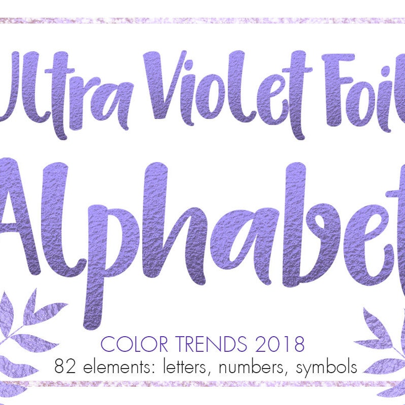 Foil Alphabet - Etsy