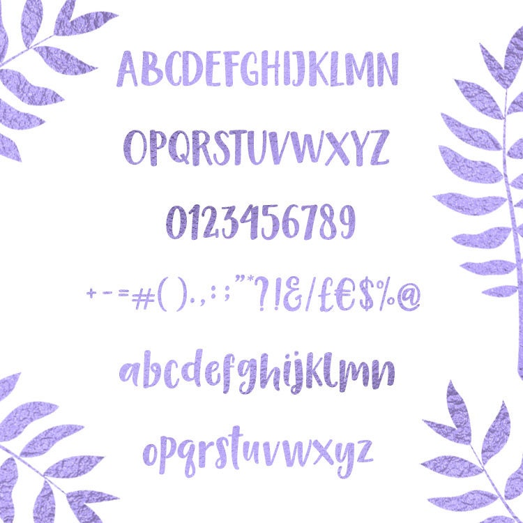 2018 Ultra Violet Alphabet, Violet Foil Alphabet Clipart, Violet ...