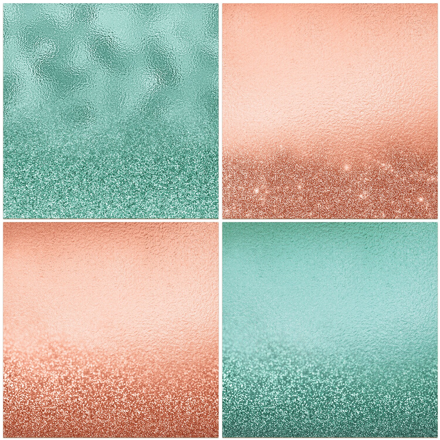 Metallic Ombre Digital Paper Clipart, Gold Digital Paper, Rose Gold ...
