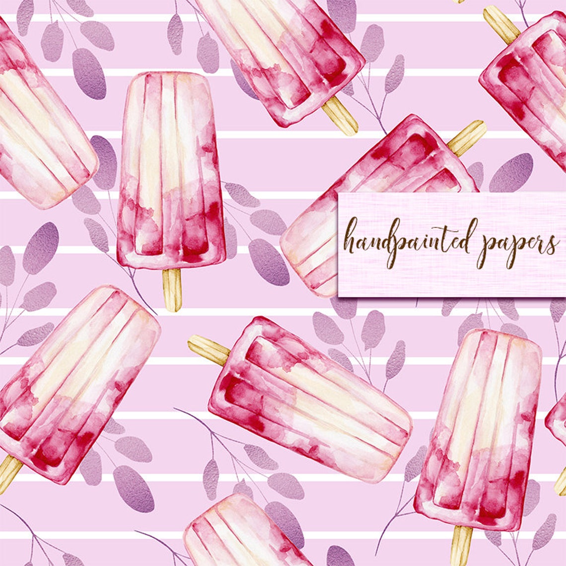 Ice Cream Seamless Digital Paper Seamless Background - Etsy