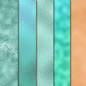 Mint Green Texture Set, Mint Digital Paper, Peach Pink Digital Paper ...