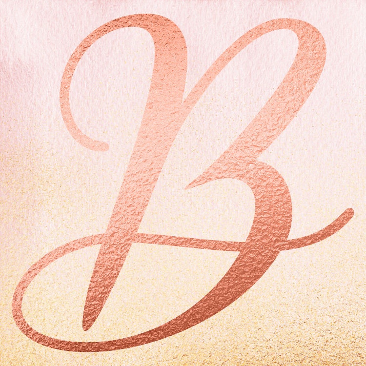 Rose Gold Alphabet Clipart Rose Gold Font Clipart Rose Gold - Etsy