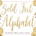 Metallic Alphabet, Gold Alphabet Clipart, Gold Foil Alphabet Clip Art ...